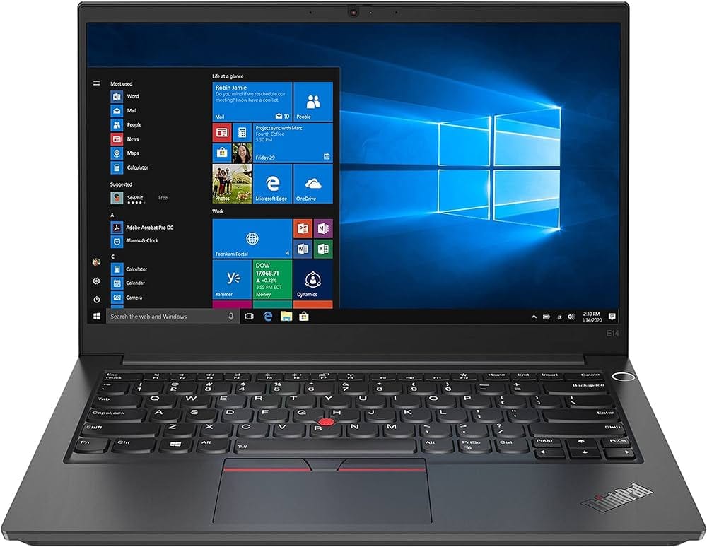 Lenovo ThinkPad E14 G2, Core i5-1135G7 Generation, 16GB DDR4 Ram, 256GB ...
