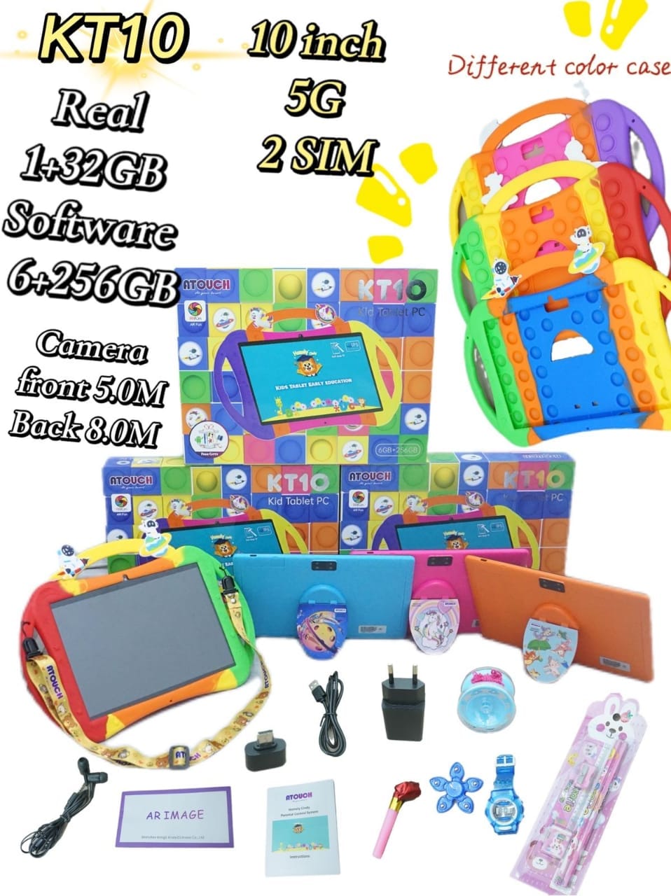 Atouch KT10 Kids Android 12 Tablet - 6GB RAM + 256GB ROM