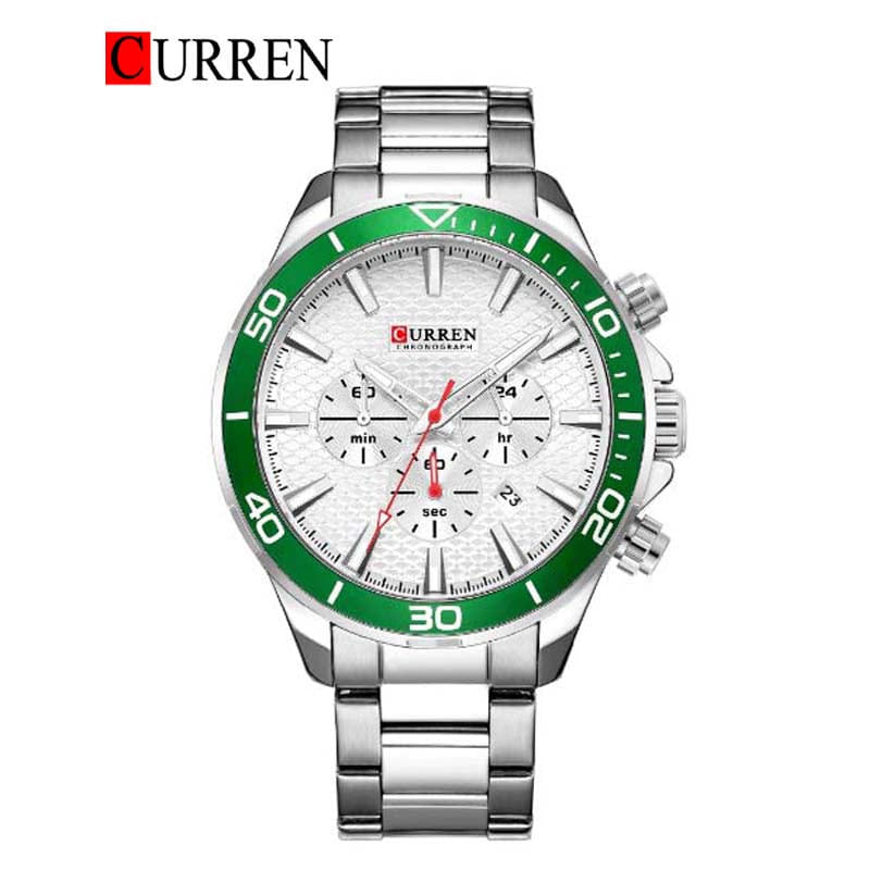 Curren 8309 Original Brand Stainless Steel Band Wrist Watch For Men ...