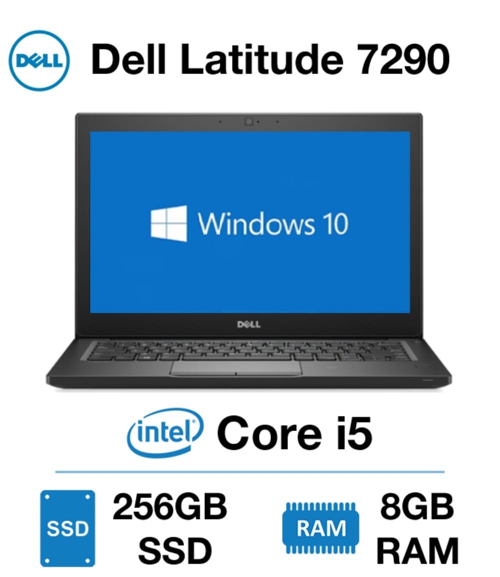 Dell Latitude 7290, Core i5-8th Gen, 8GB RAM, 256GB SSD, 12.3", HDMI