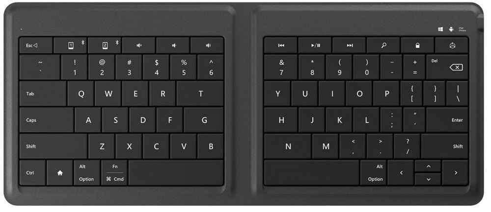 Microsoft Universal Foldable Keyboard - Black