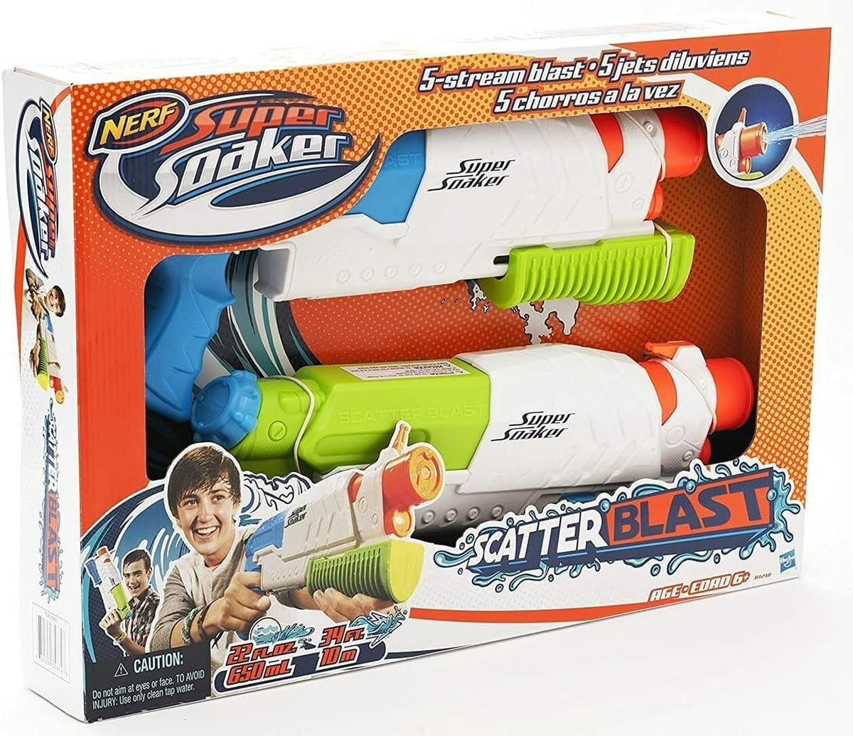 Nerf Super Soaker Scatterblast Blaster (Twin Pack)