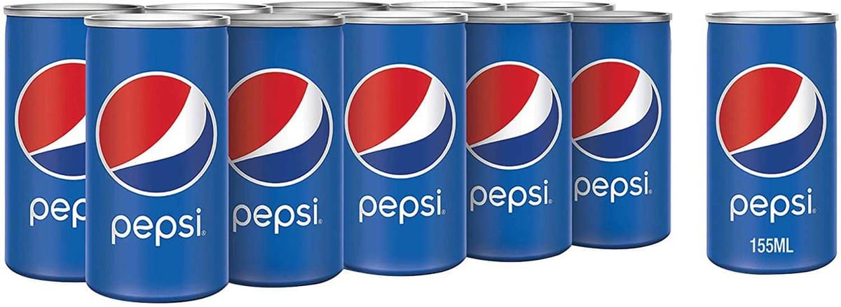 Pepsi Cola 155ml (Pack of 10 Cans)