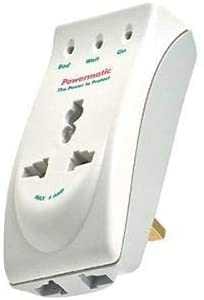 Powermatic Safety Adapter P6CE-25G [UK Plug] Universal and 2 Pin Socket ...