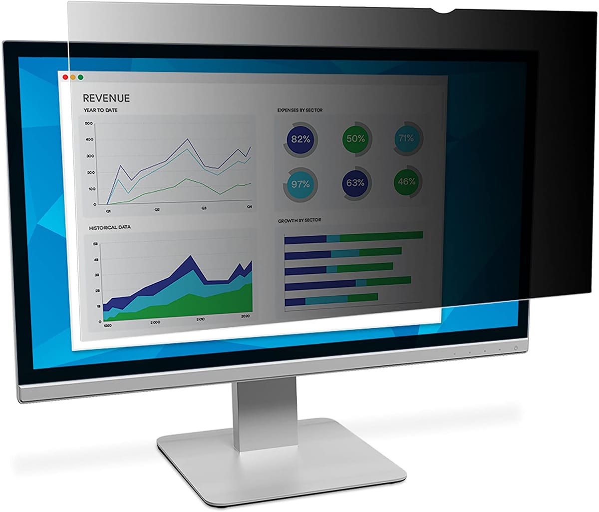 3M Privacy Filter. 19.5 inch privacy screen. Widescreen 16:9 desktop ...
