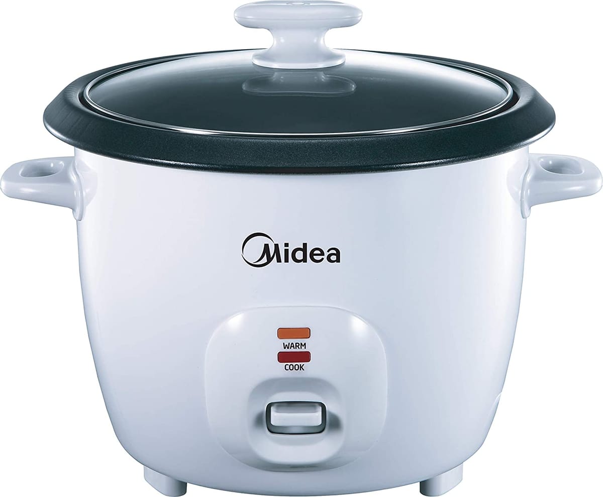 Midea Electric Rice Cooker, 1.8 Liters Rice Capacity, White Color, MG-GP45B