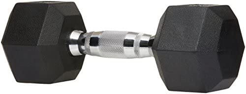 AmazonBasics Rubber Encased Hex Dumbbell Weight