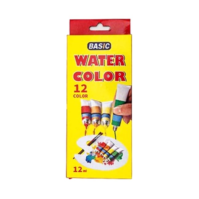 12-Pcs Water Color Painting Set For Children -12 ml | Coloring & Drawing