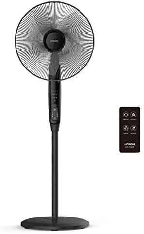 Hitachi Stand Fan ESP3000R Black with Remote Control