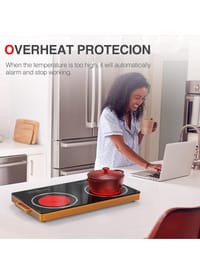 Silver Crest New Intelligent Electric Ceramic Stove, Double Burner ...