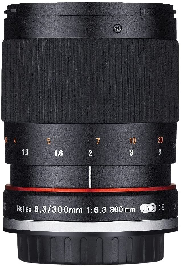 Rokinon 300M-FX-BK 300mm F6.3 Mirror Lens for Fuji X Mirrorless ...