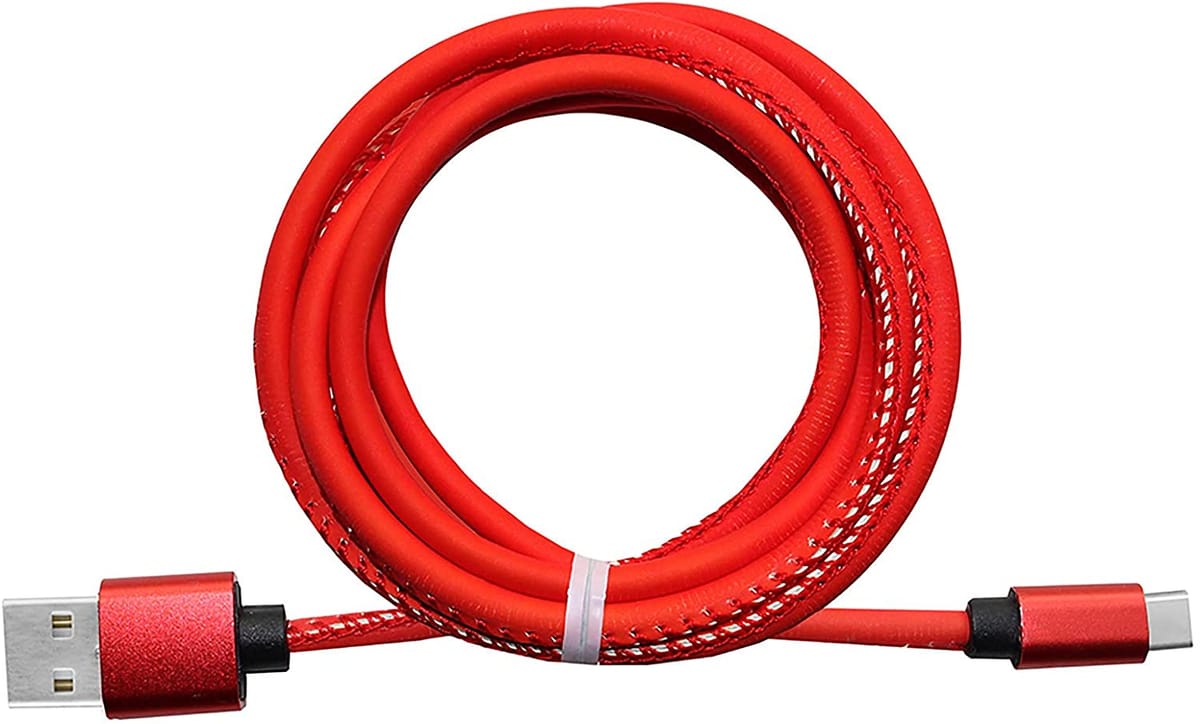Phone Buddy 1 Meter Type-C USB Color Changing Charging Cable, Red