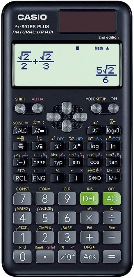 Casio FX-991ES Plus-2nd Edition Technical and Scientific Calculator FX ...