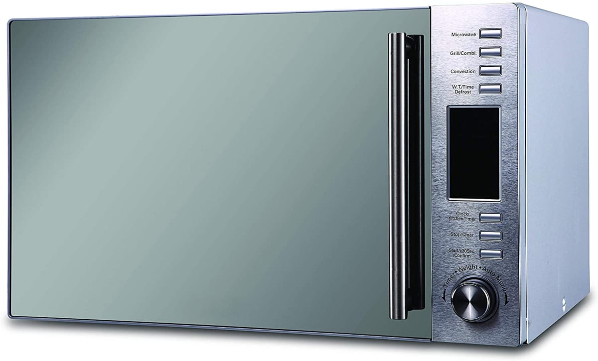 Nikai 30 Litre MIcrowave Oven With Grill- NMO300MDG/30 Liters/Silver