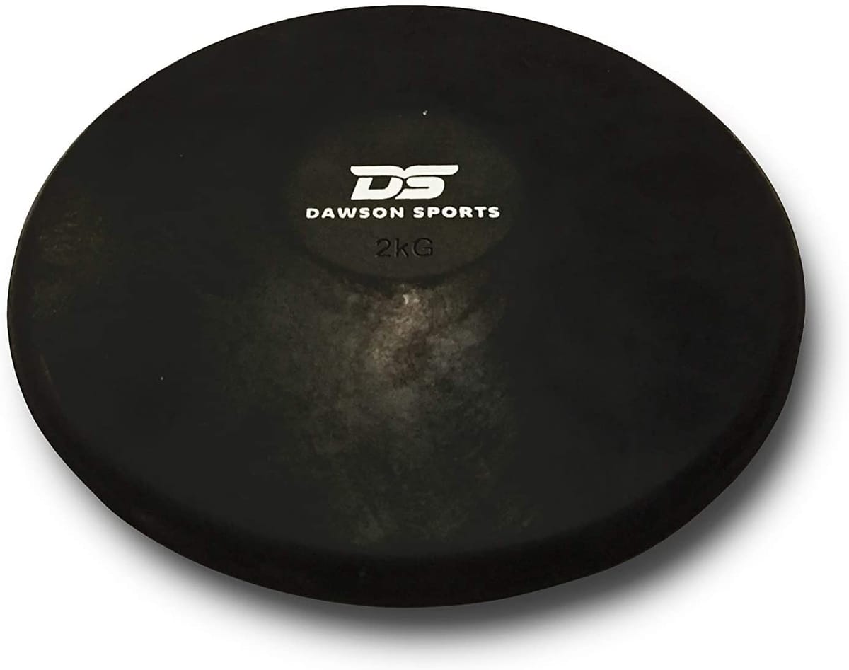 DAWSON SPORTS Rubber Discus - 2kg (31187) - Black, 1 kg