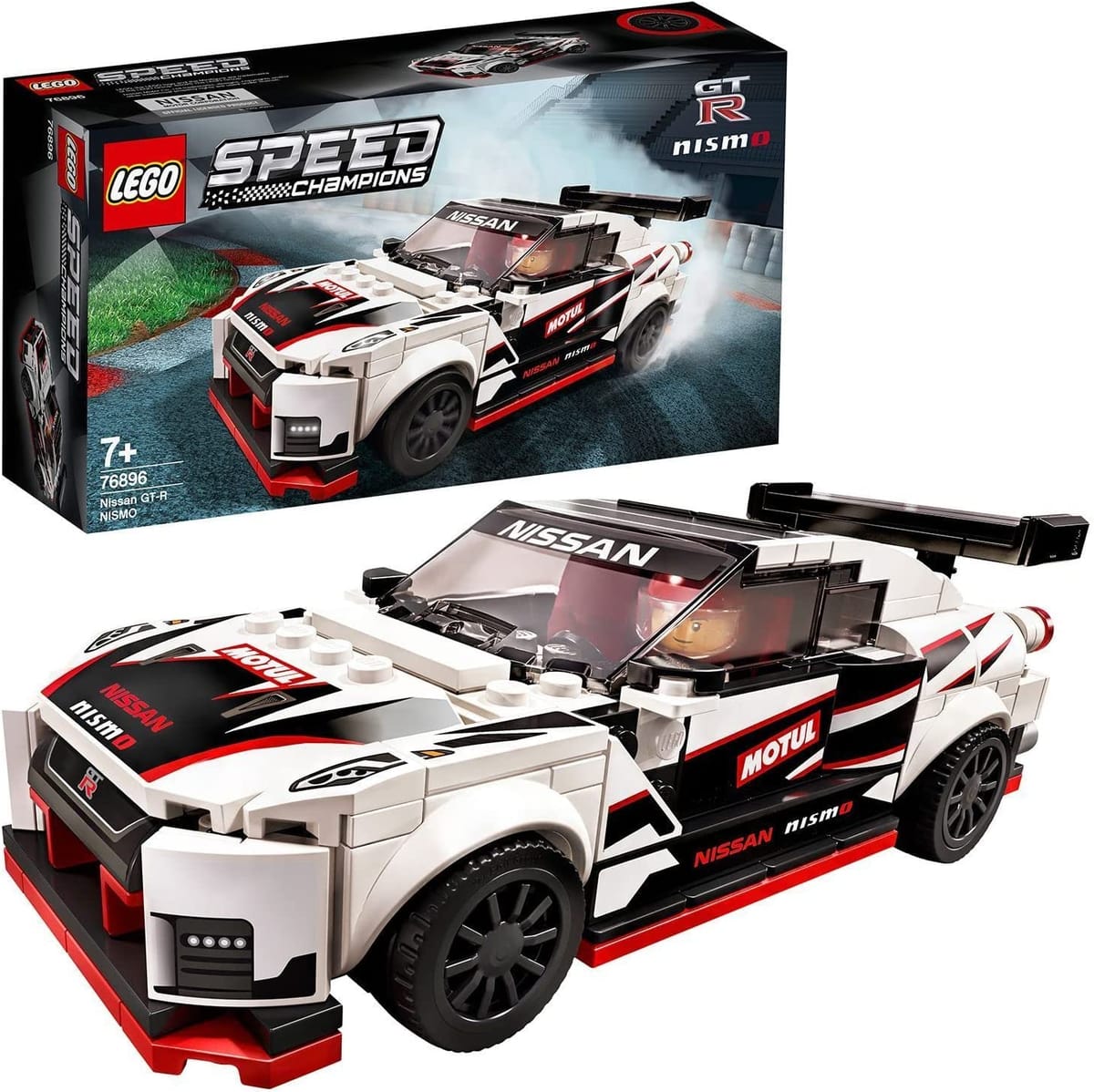 LEGO 76896 Speed Champions Nissan GT-R NISMO Racer Toy, with Racing ...