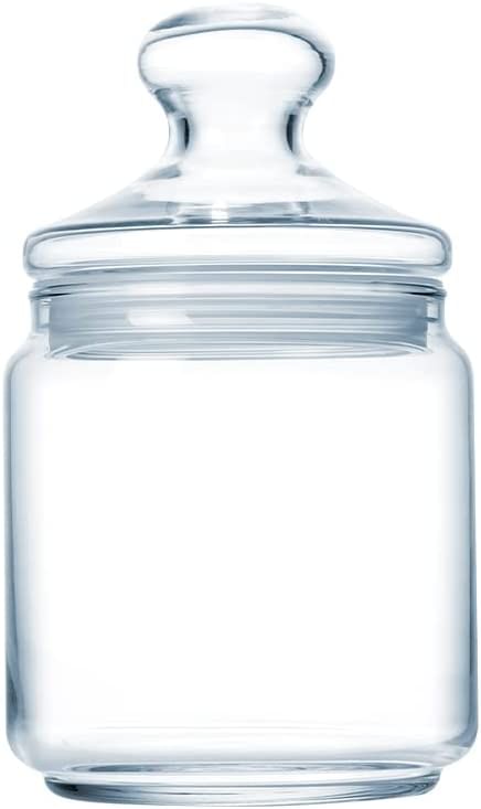 Luminarc Pot Club Jar with lid, 0.75 Litre Capacity, Clear