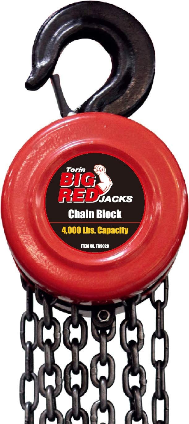 BIG RED TR9020 Torin Manual Hand Lift Steel Chain Block Hoist with 2 ...
