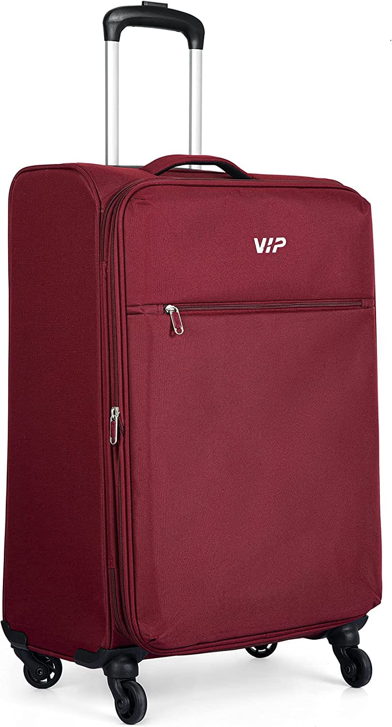 VIP Tivoli 4 Wheel Expandable Cabin Soft Luggage Trolley Bag Berry/58 CM