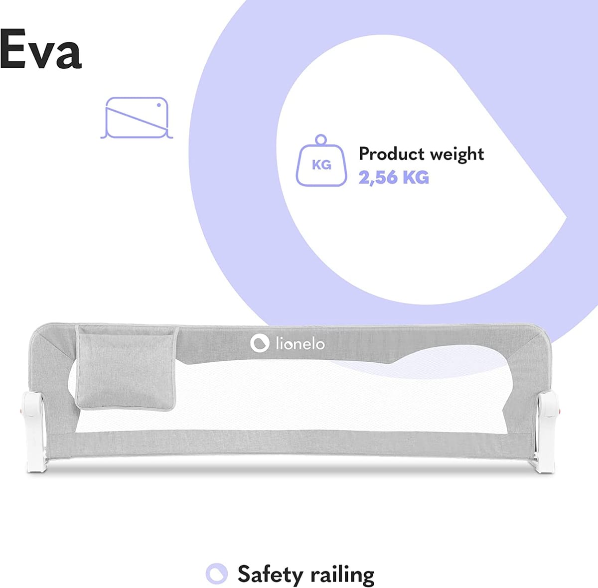 Lionelo Eva Fall Protection Bed, Fall Protection, Children'S Bed, Bed ...