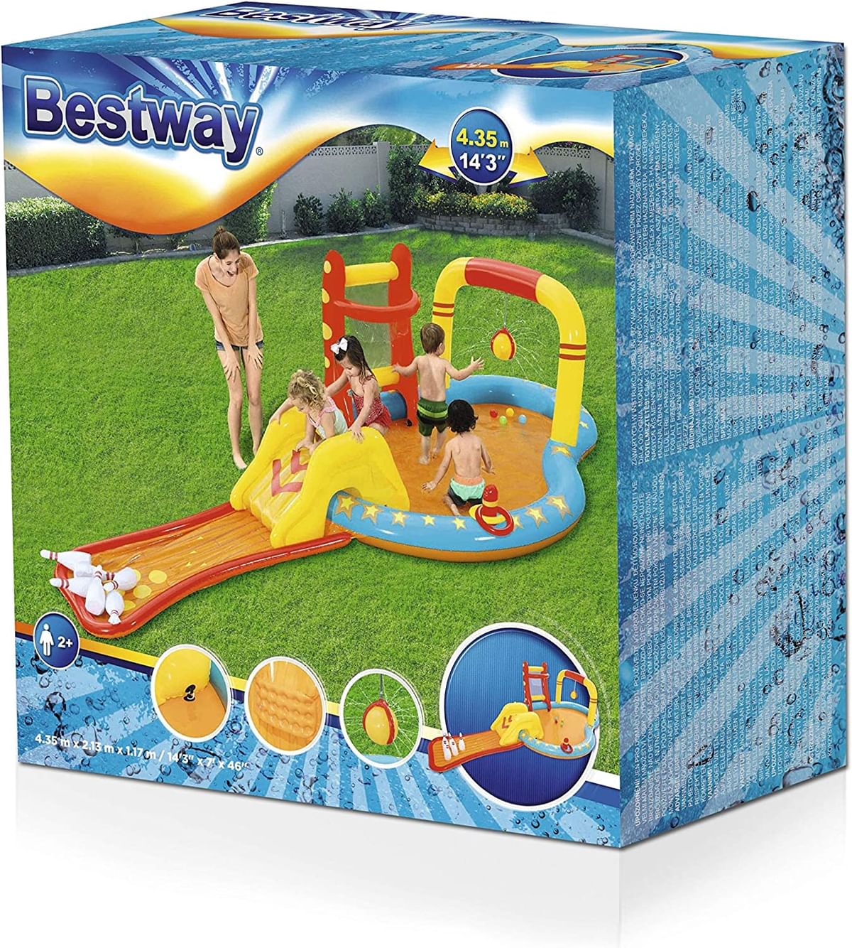 Bestway 14'3" X 7' X 46"/4.35M X 2.13M X 1.17M Lil' Champ Play Center