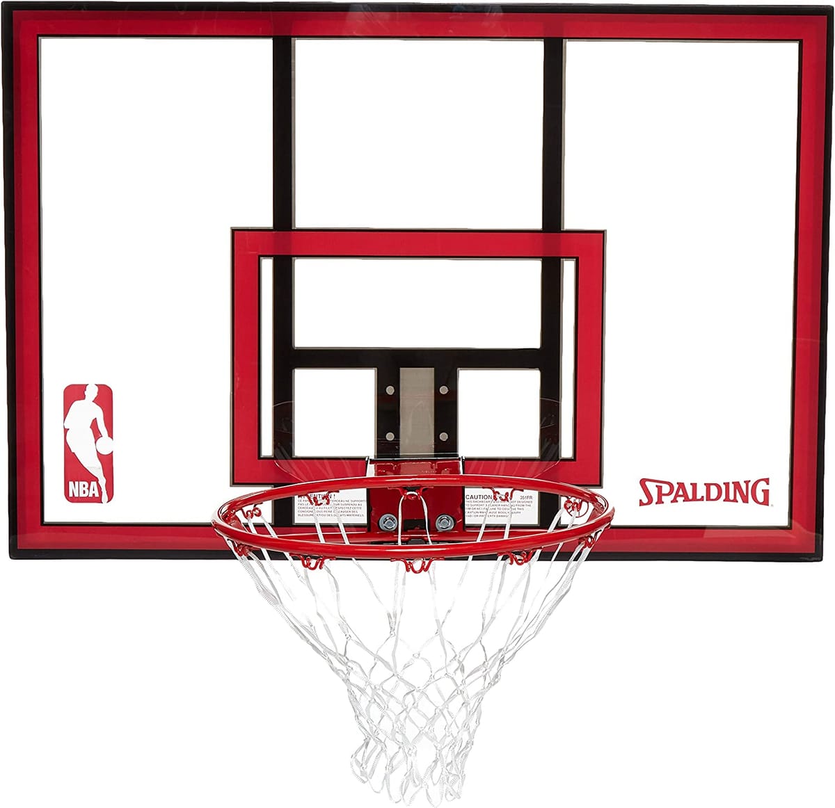 Spalding Shatter-proof Polycarbonate Backboard & Rim Combo