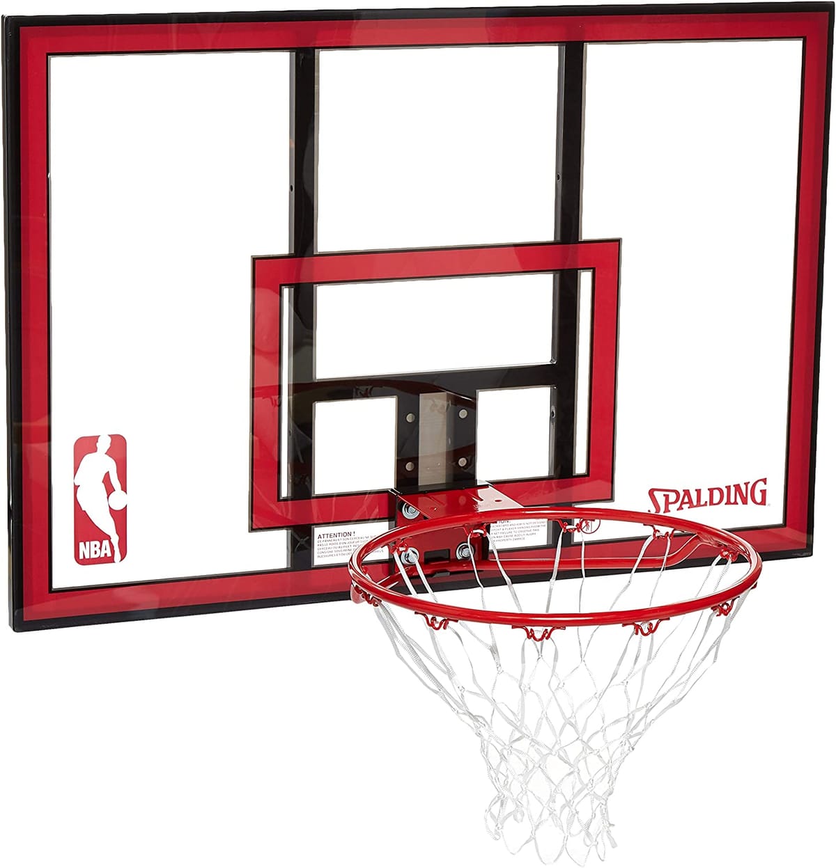 Spalding Shatter-proof Polycarbonate Backboard & Rim Combo