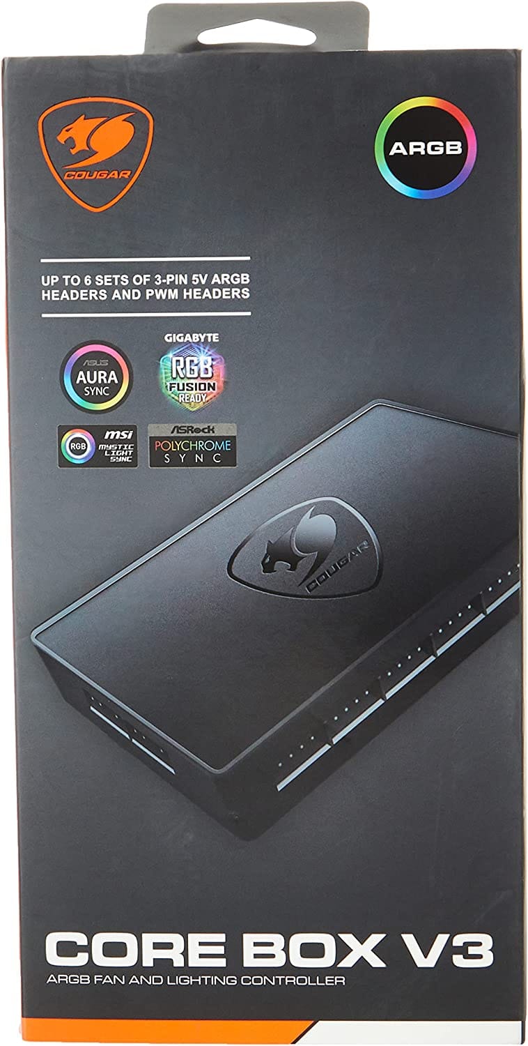 Cougar Gaming Fan Controller Core Box V3, ARGB Sync, Multiple ...