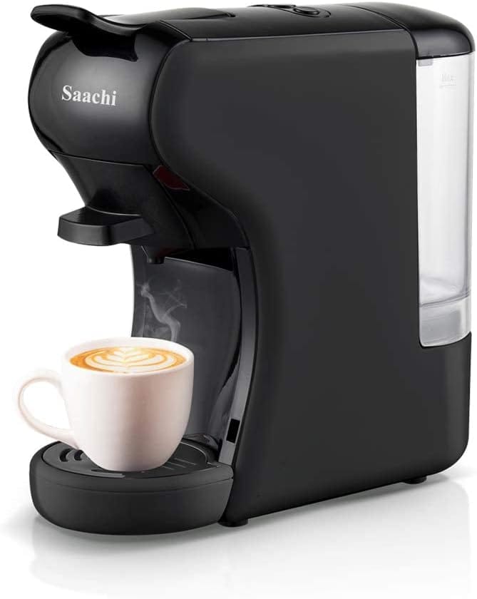 Saachi Multi-Capsule Coffee Machine NL-COF-7058C-BK With 19 Bar Automatic
