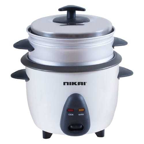 Nikai 1 Liter Rice Cooker, NR701A, White