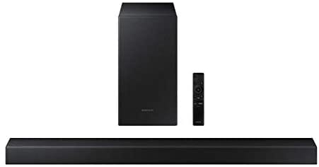 Samsung HW-T450 2.1ch 200W Soundbar (2020), Black, HW-T450/ZN