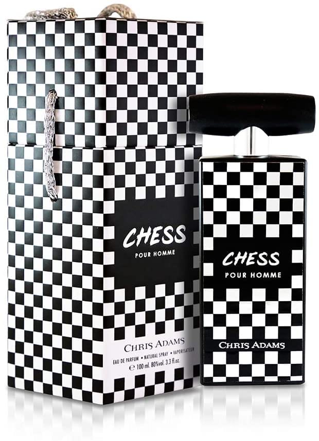 Chris Adams Perfumes Chess Eau De Perfume For Men - 100 ml - Black/White