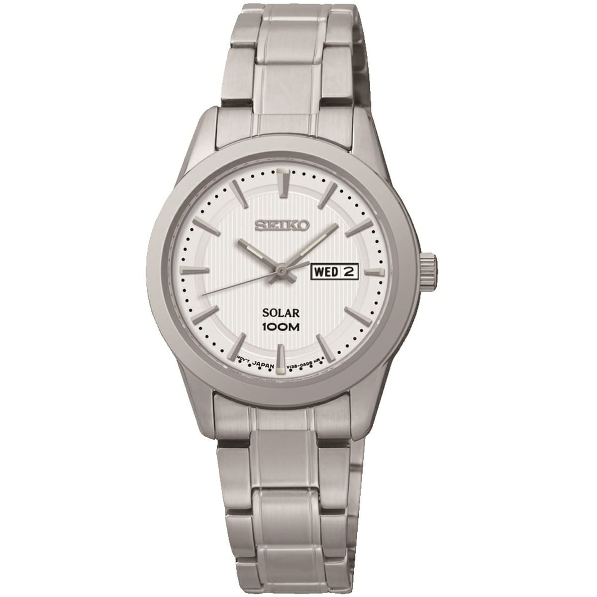 Seiko Solar Powered Ladies Day Date Display Watch SUT159P1
