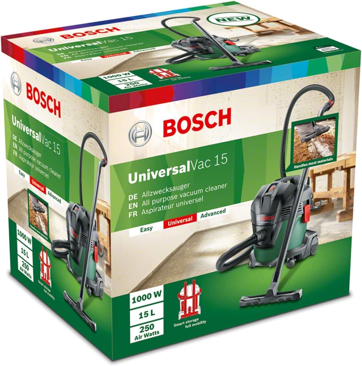 Bosch Universalvac 15 Wet And Dry Vacuum Cleaner With Blowing Function
