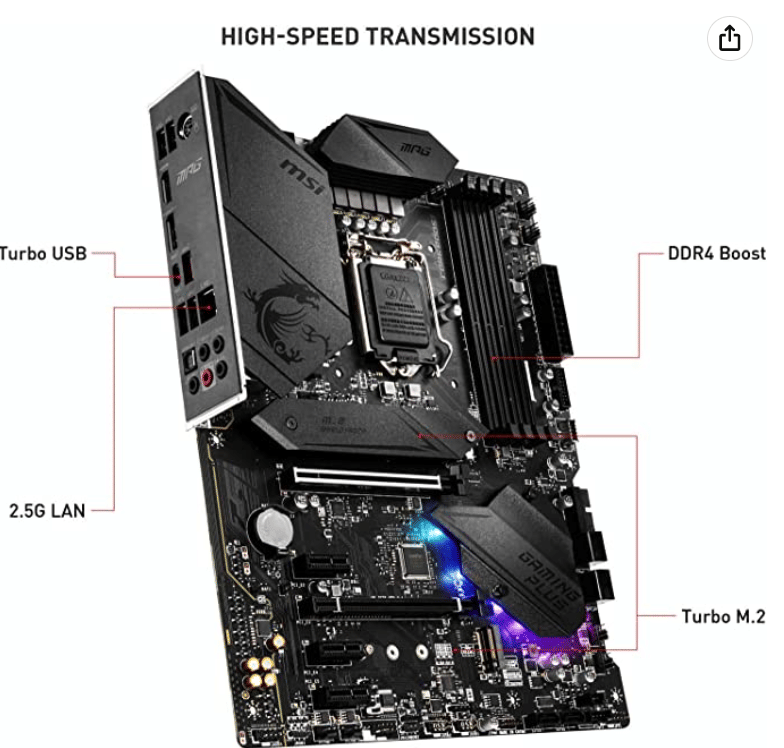 MSI Z490-A PRO ProSeries Motherboard, ATX, 10th Gen Intel Core, LGA ...