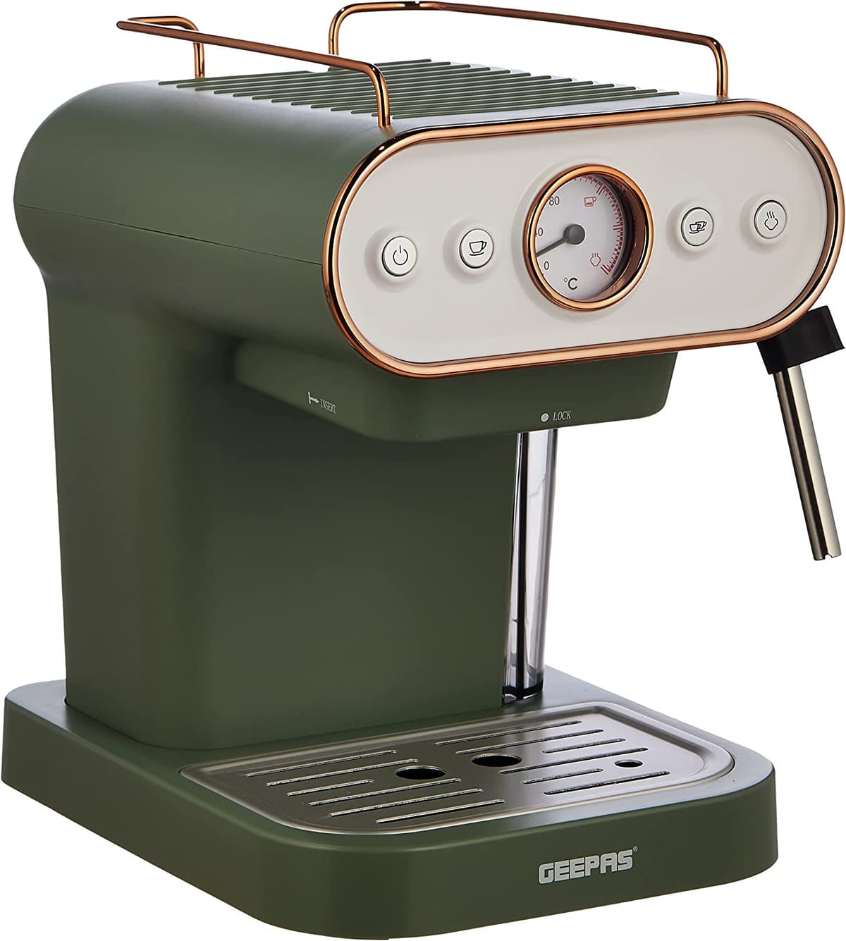 Geepas 3-in-1 Espresso Coffee Maker,1.0L Capacity, GCM41514 - Capsule ...