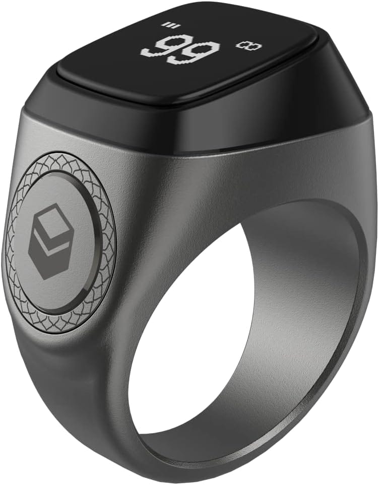 Smart Tasbih Zikr Ring, Muslim Prayer, Prayer timing reminder, OLED ...