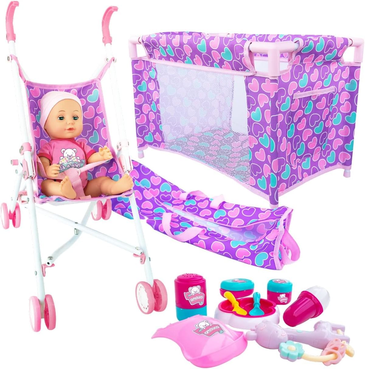 Hayati Baby Amoura Deluxe Set With Doll 14 Inches