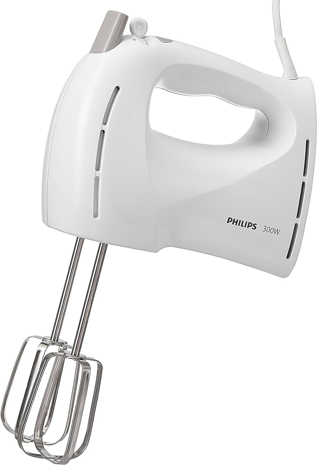 Philips Daily Collection HR1459 300-Watt Hand Mixer (White and Beige)