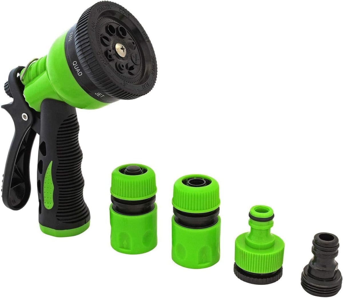 ECVV Garden Hose Nozzle - Hand Sprayer - High Pressure Spray Gun With 8