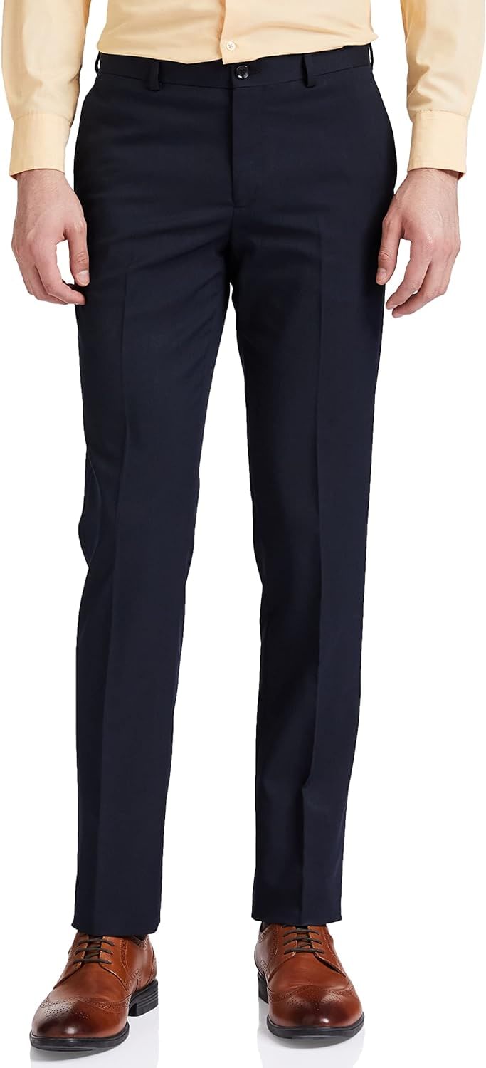 Symbol Men's Slim Fit Formal Trousers (SY-SS19-MFT-001) 38 - Blue