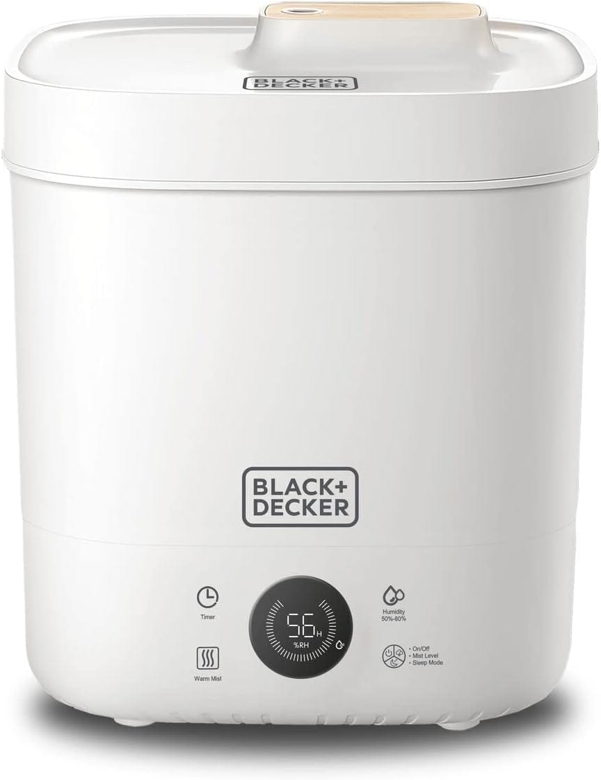 Black & Decker HM4250-B5 30W 4L Humidifier -Room Size 40m² -Smart Touch ...