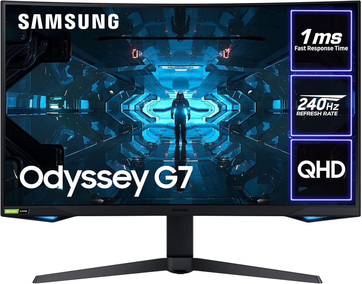 Samsung Odyssey G7 27 Inch LC27G73TQSRXXU 1000R Curved Gaming Monitor