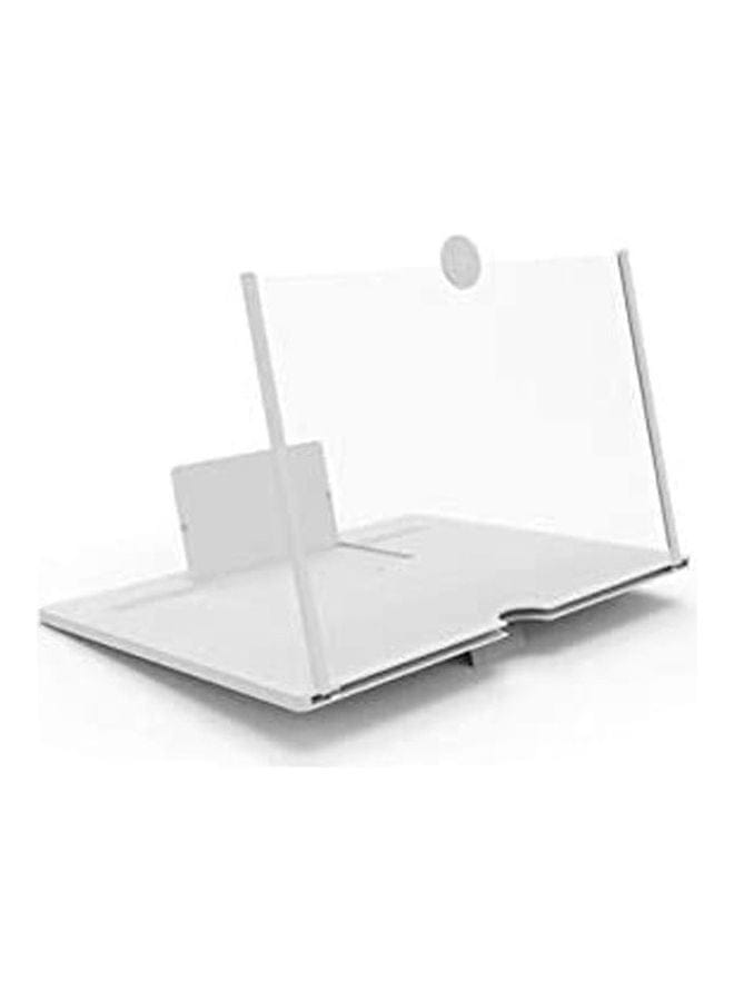 Mobile Phone Amplifier Enlarged 3D Screen Magnifier White