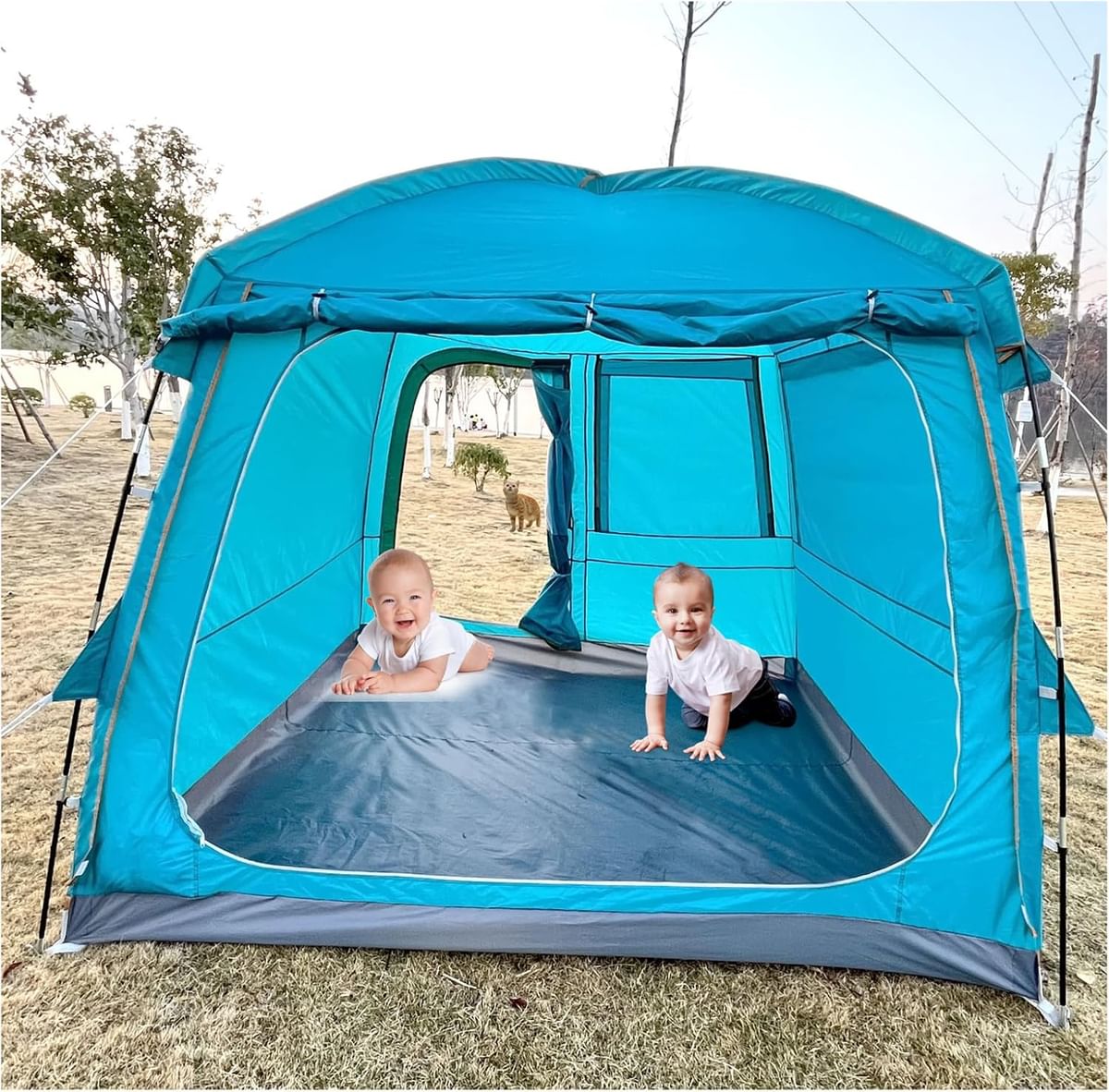 Camping Tent,Outdoor Large Tent, Family Campinga Cabin Beach Sunshelter