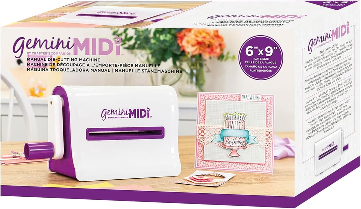 Gemini Midi Manual Die-Cutting & Embossing Machine - White