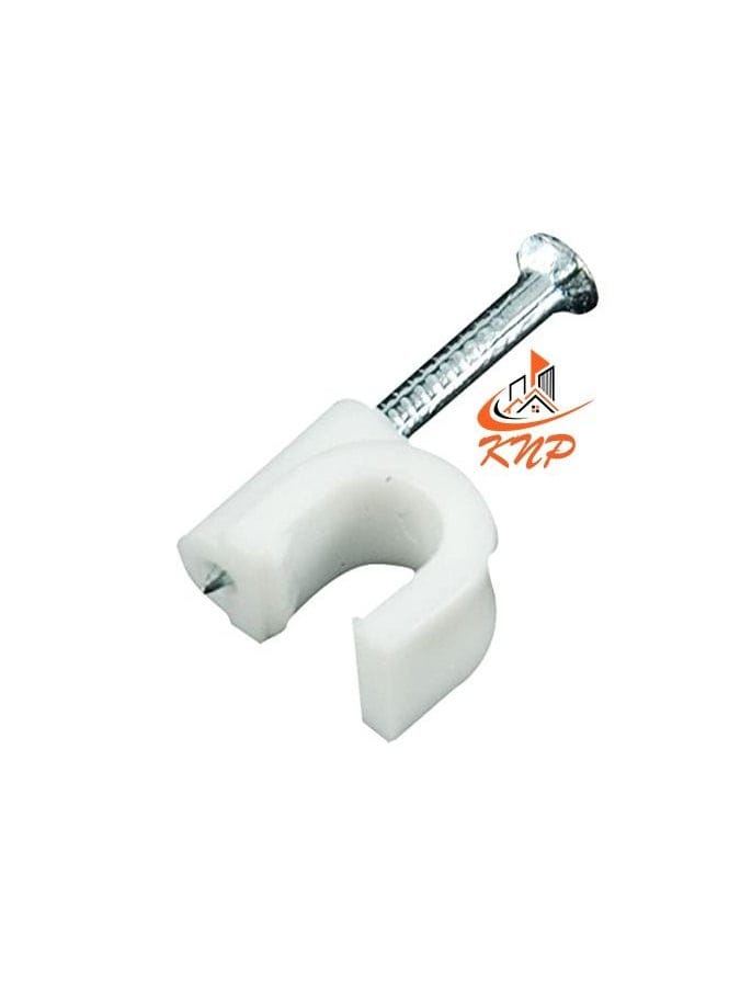 KNP Plastic Cable Wire Clip 8mm 50 PCS