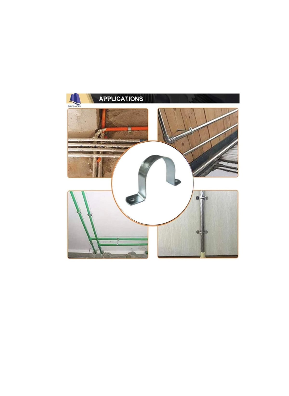 Generic Galvanized GI U Clamps Fastener Hangrew and Fischer for Conduit ...