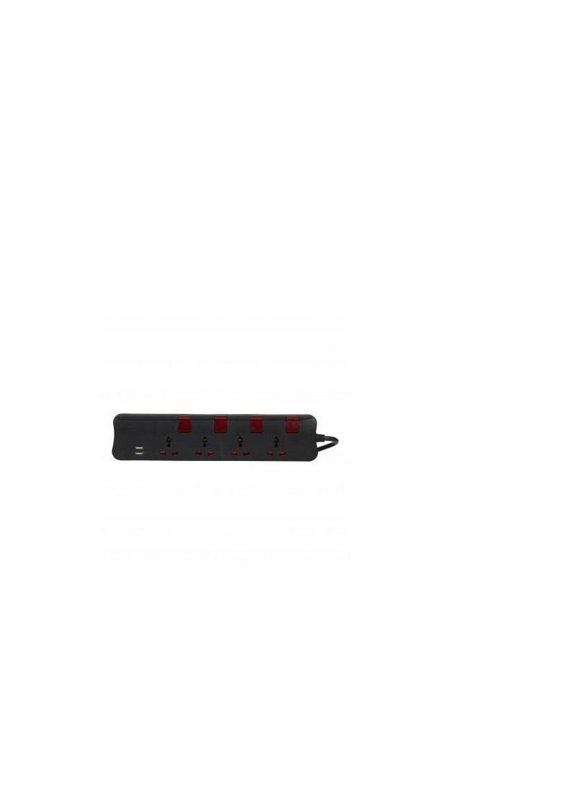 Legrand Legrand Universal 4 Switch Socket Extension + 2 USB 1.2A With ...
