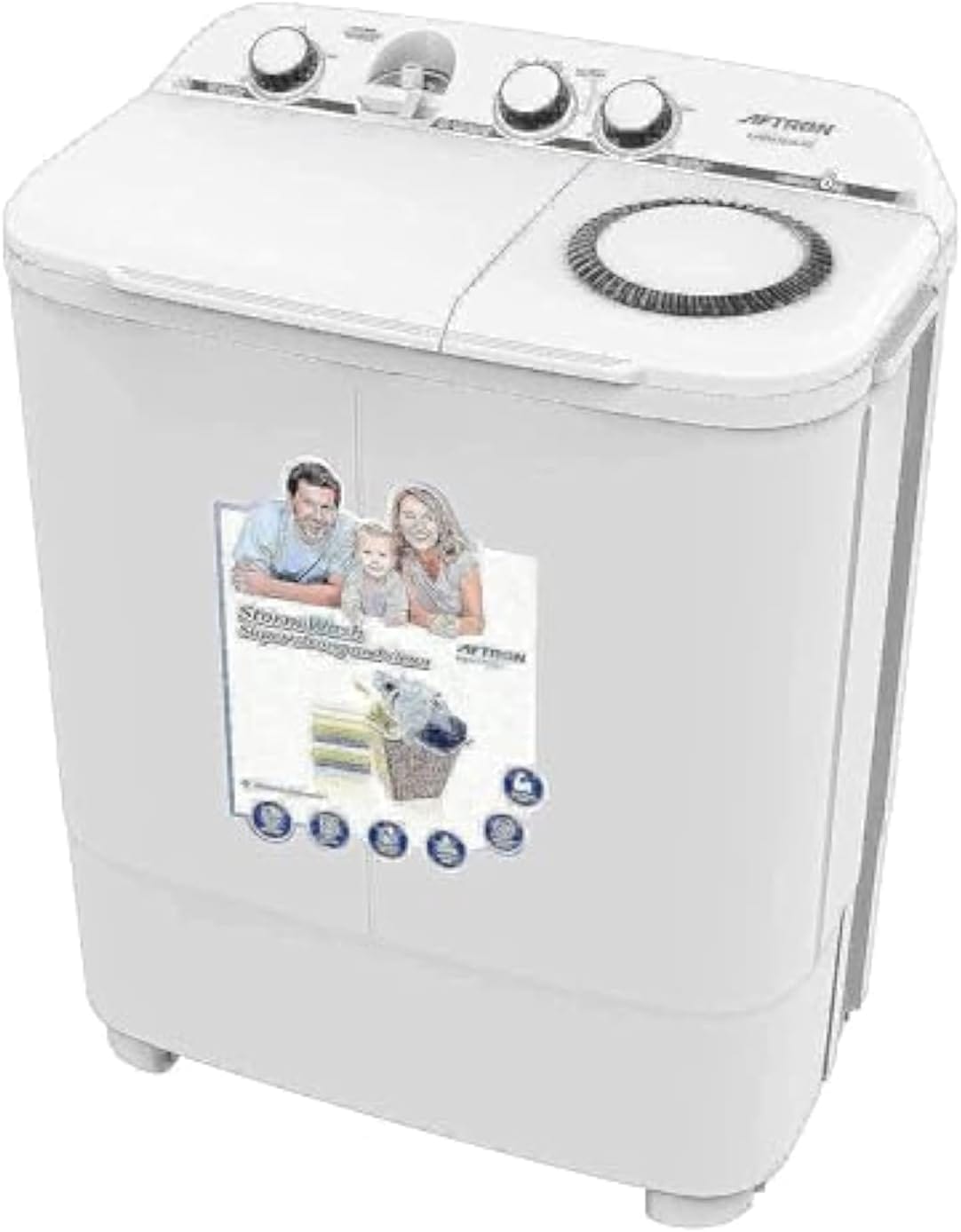 Aftron Top Load Semi Automatic Washing Machine, 6 kg Capacity